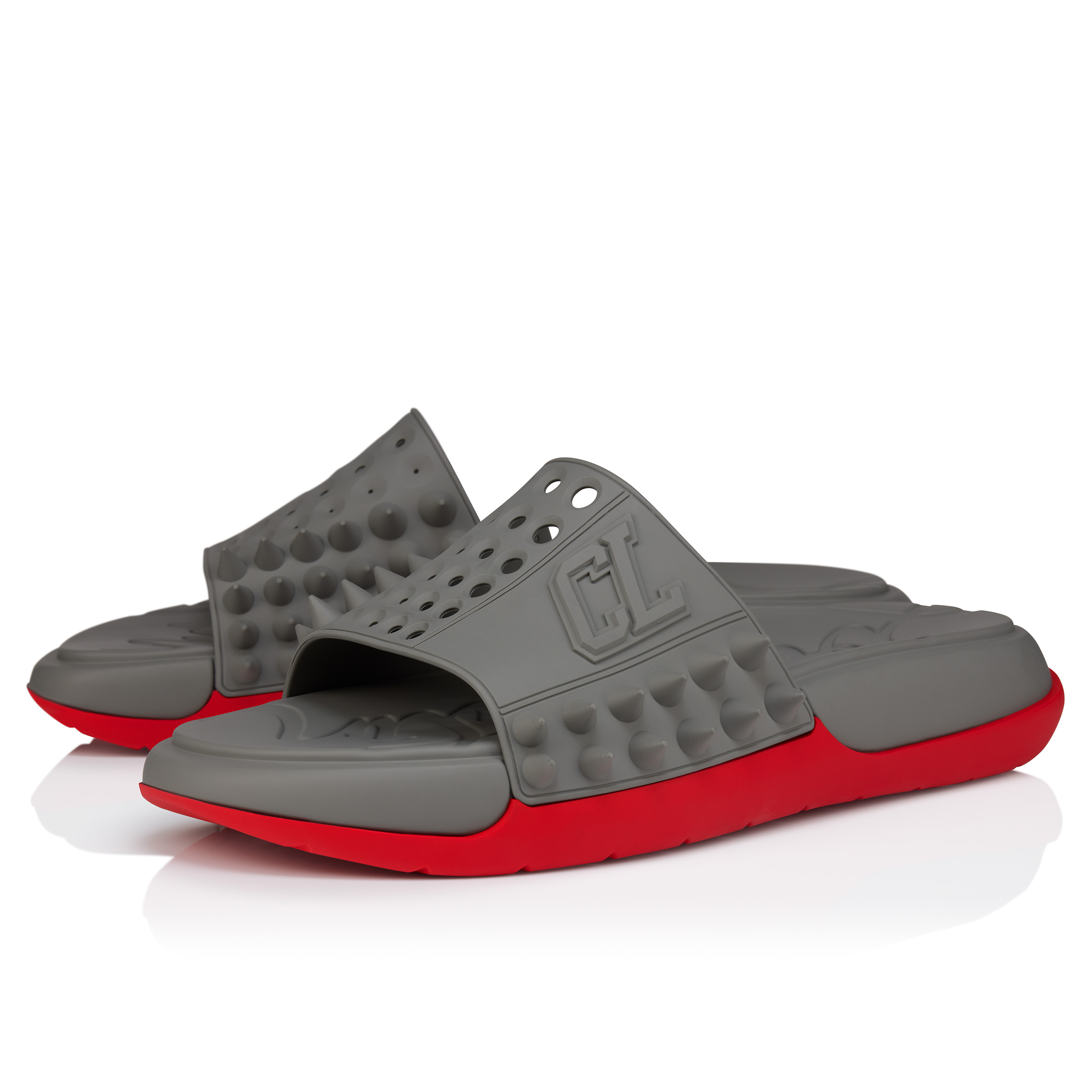 Take It Easy - Thongs - Rubber - Smoke Grey - Men - Christian Louboutin ...