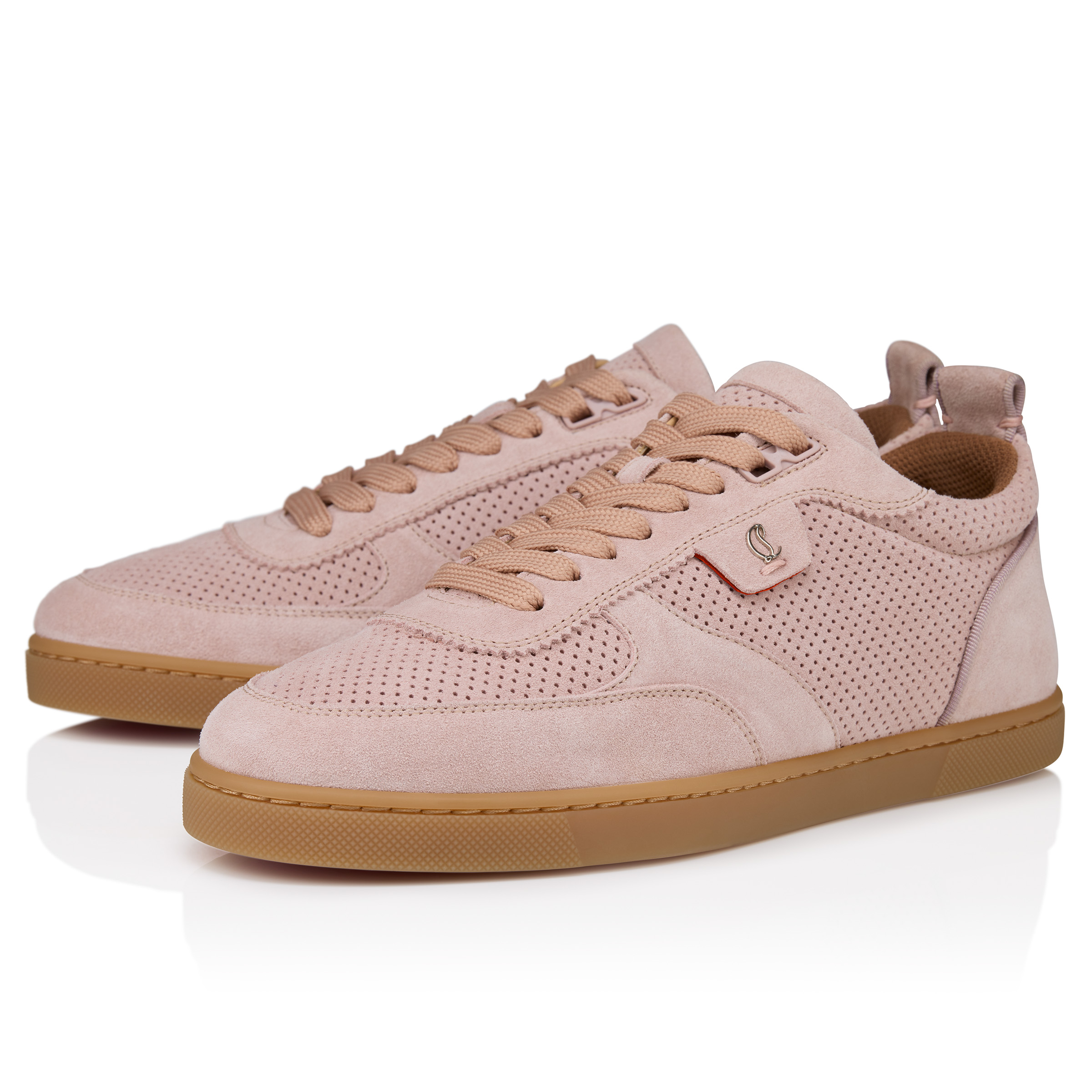 Tutti Rui - Sneakers - Reversed calf leather - Vintage Rose - Women - Christian Louboutin Hungary