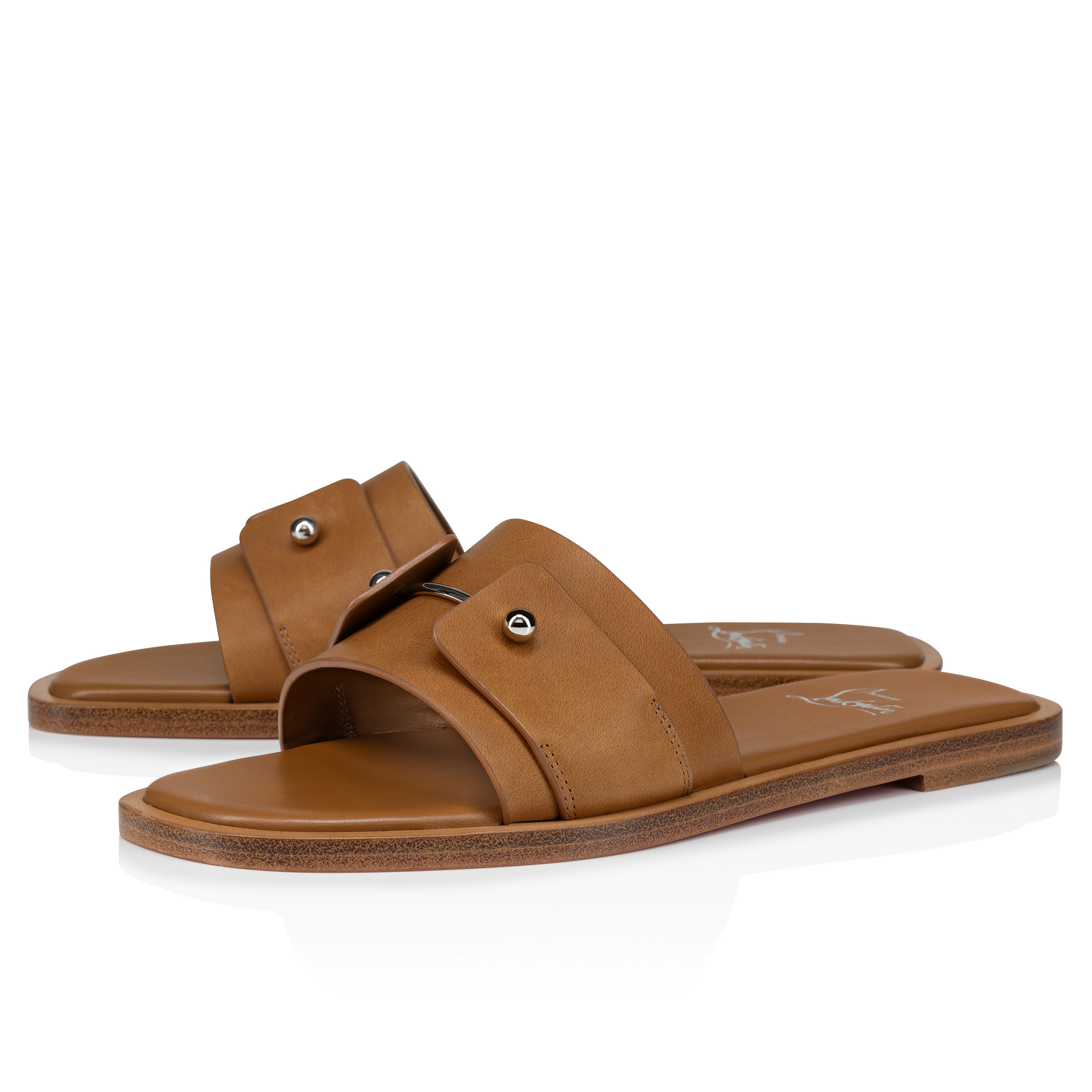 Chambelimule - Mules - Waxed calf leather - Terra - Women - Christian ...