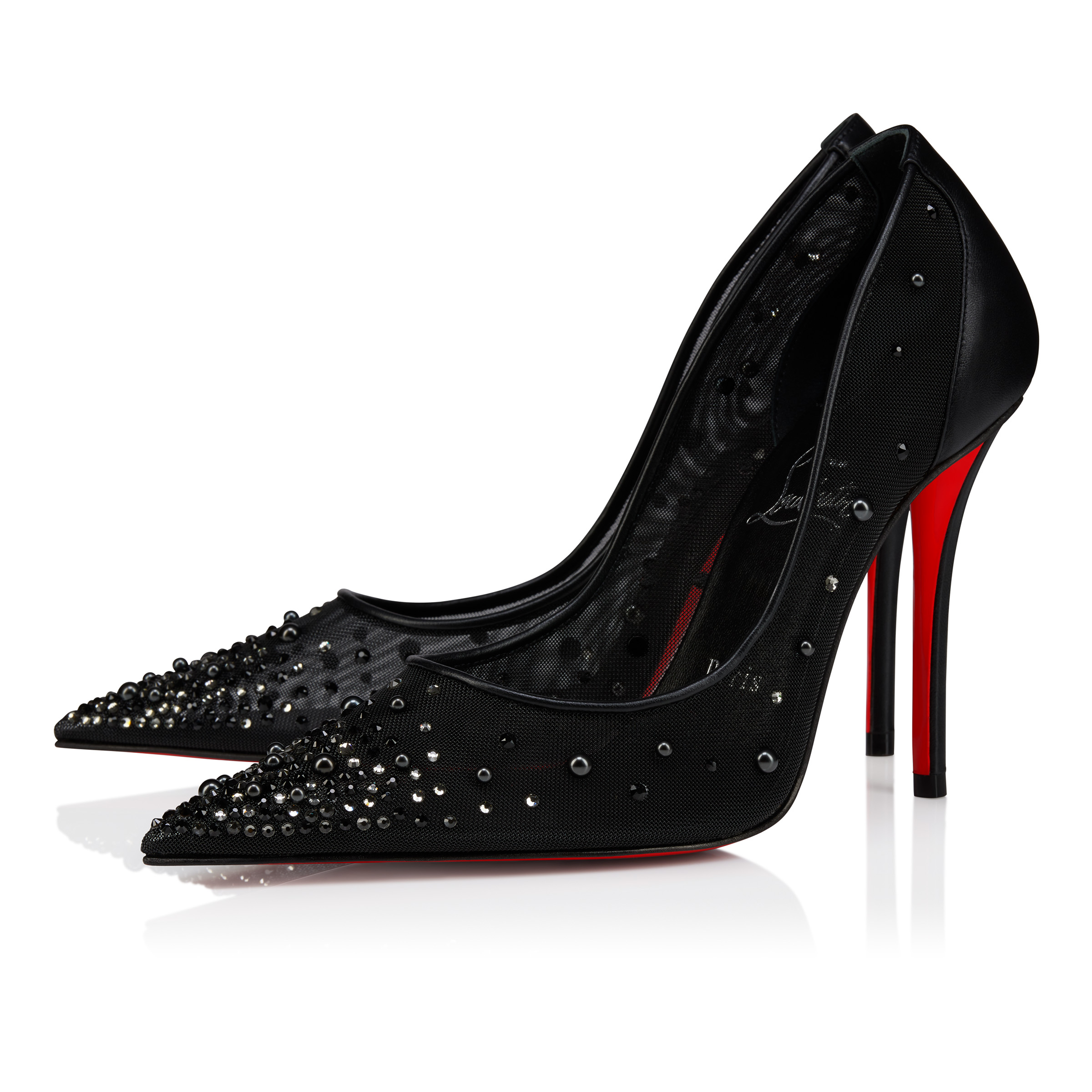 Miss Z Degrastrass Perla - 100 mm Pumps - Mesh, nappa leather, strass ...