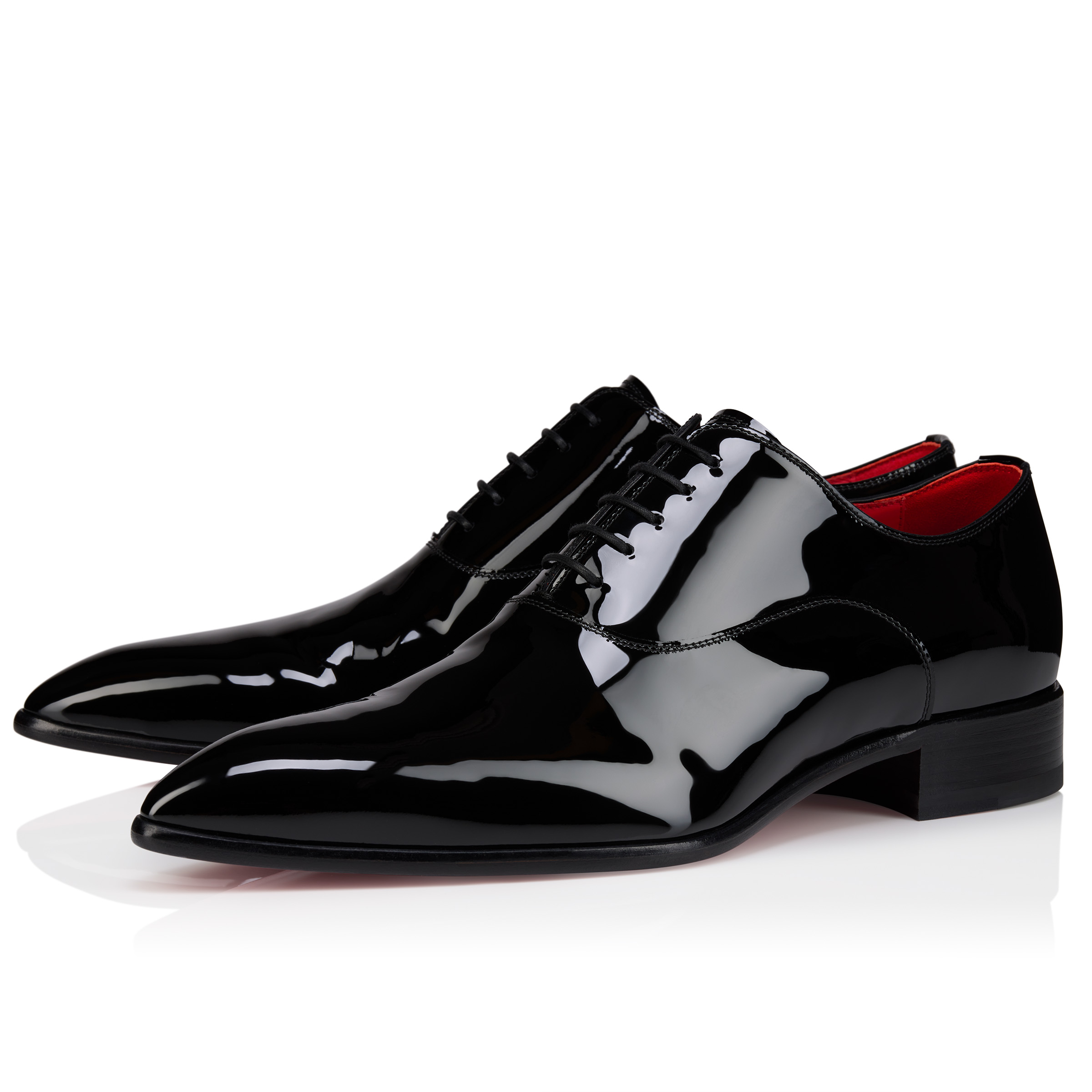 Pelvis - Oxfords - Patent calf leather - Black - Men - Christian ...