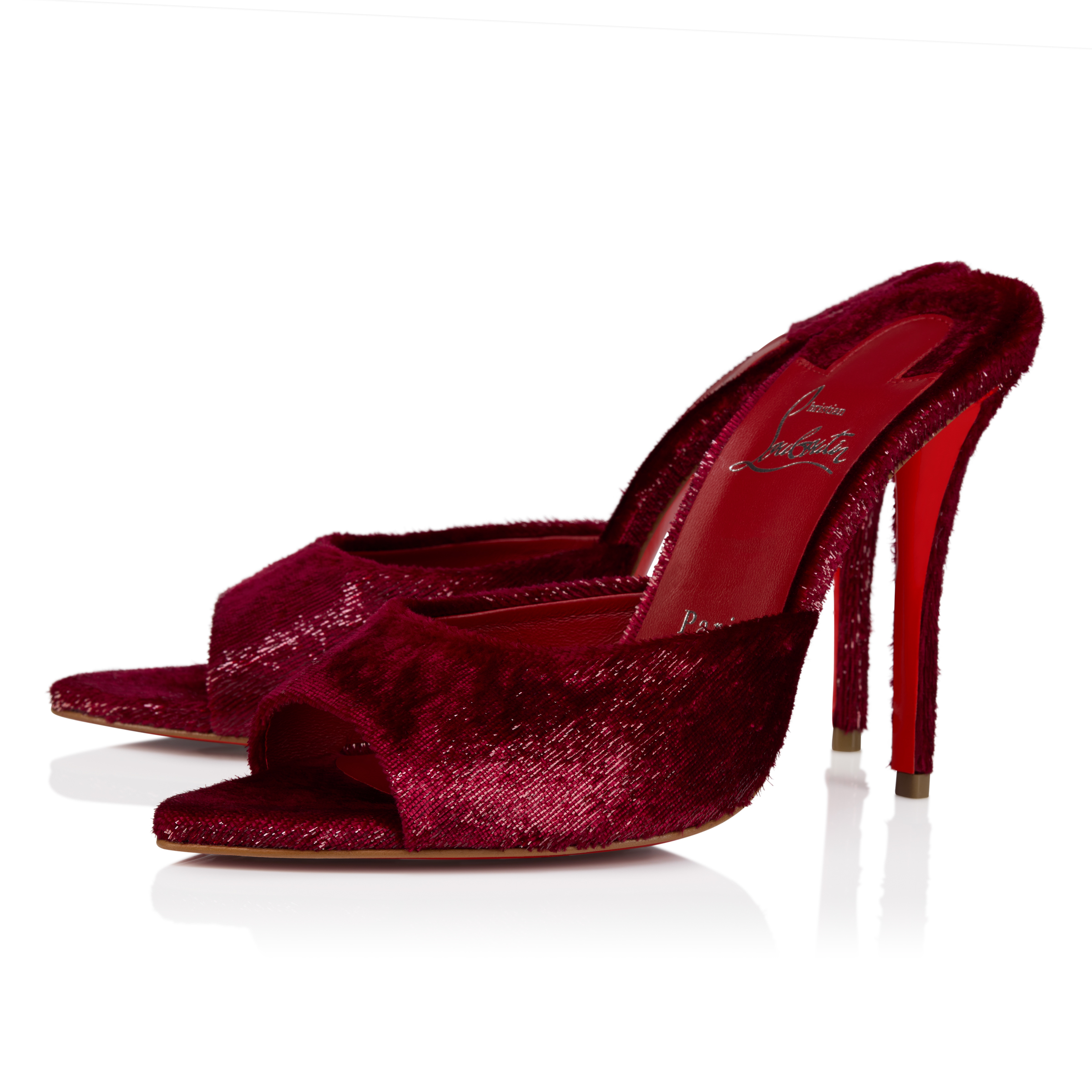 Miss Z Mule - 100 mm Mules - Shiny velvet effect calf leather - Fever ...
