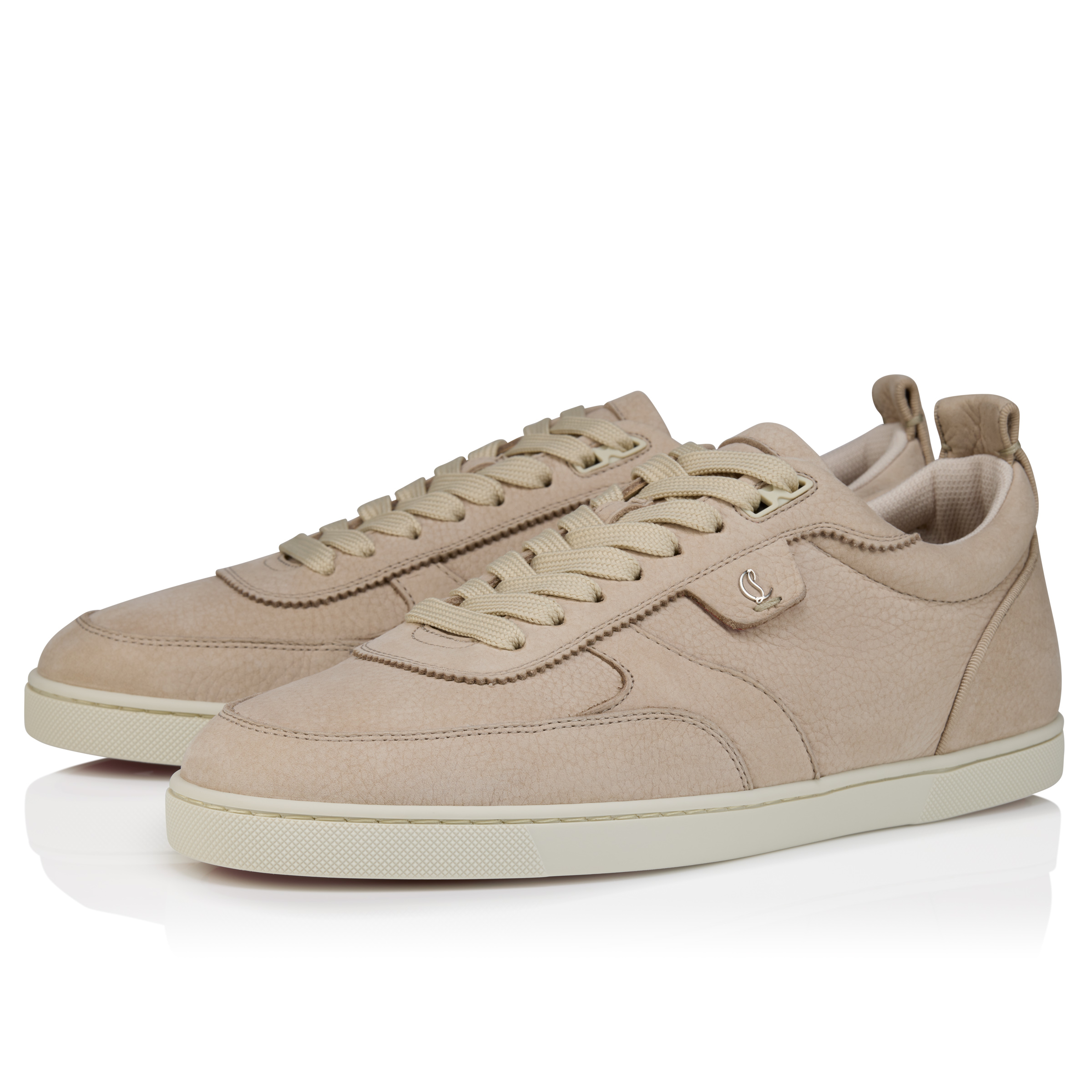 Tutti Rui - Sneakers - Grained calf leather - Beige - Men - Christian ...