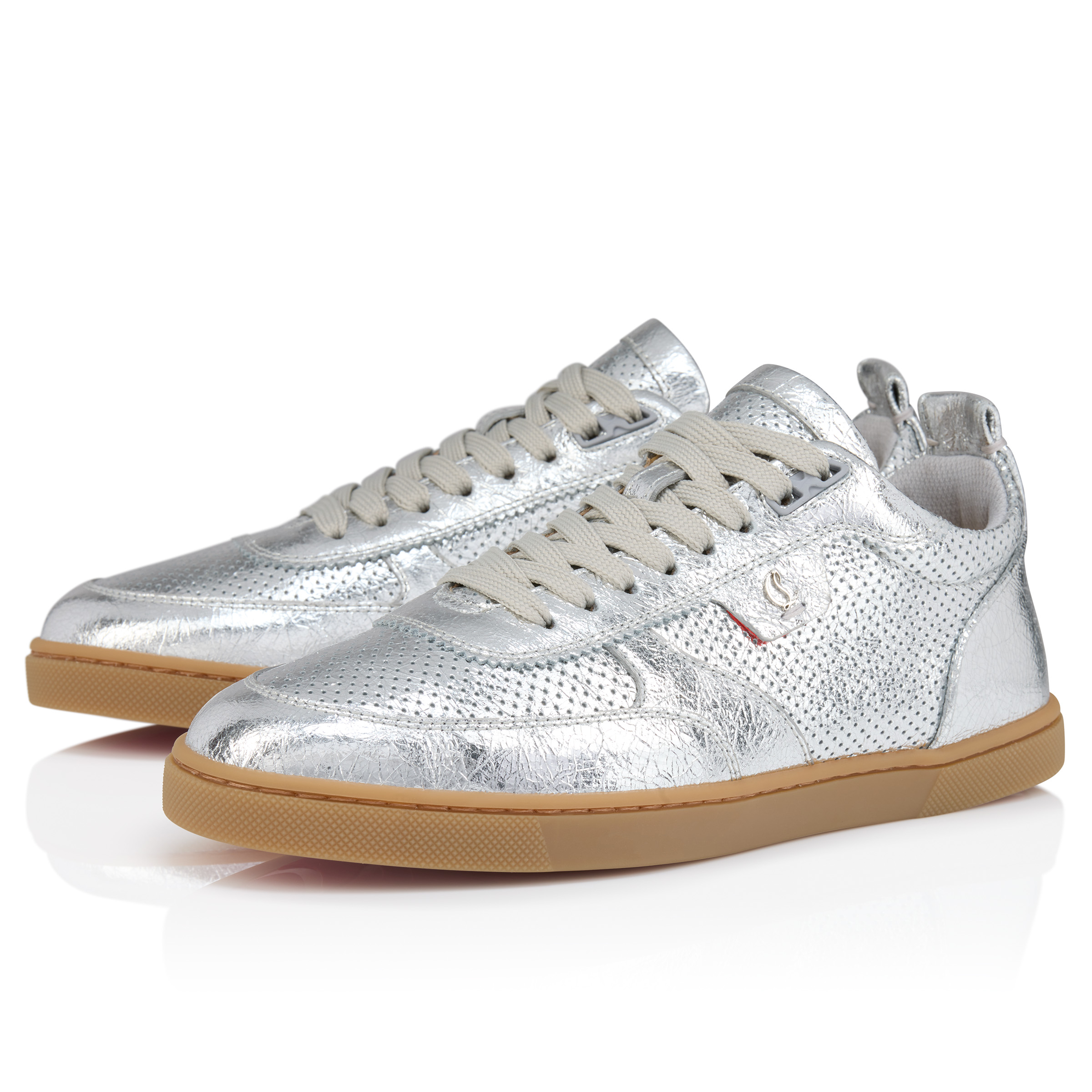 Tutti Rui - Sneakers - Laminated calf leather - Silver - Women ...