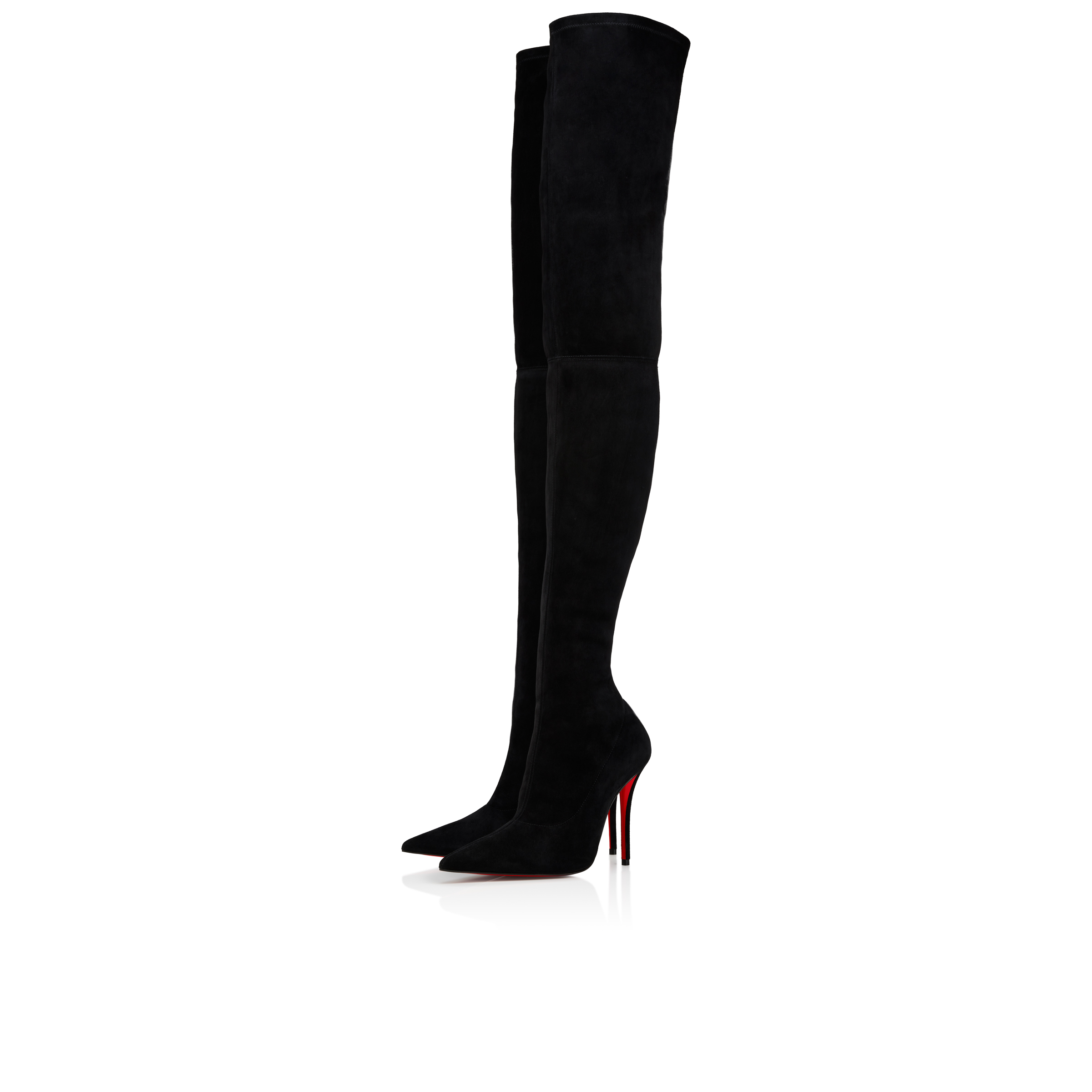 Miss Z Botta Alta - 100 mm Boots - Veau velours - Black - Women ...