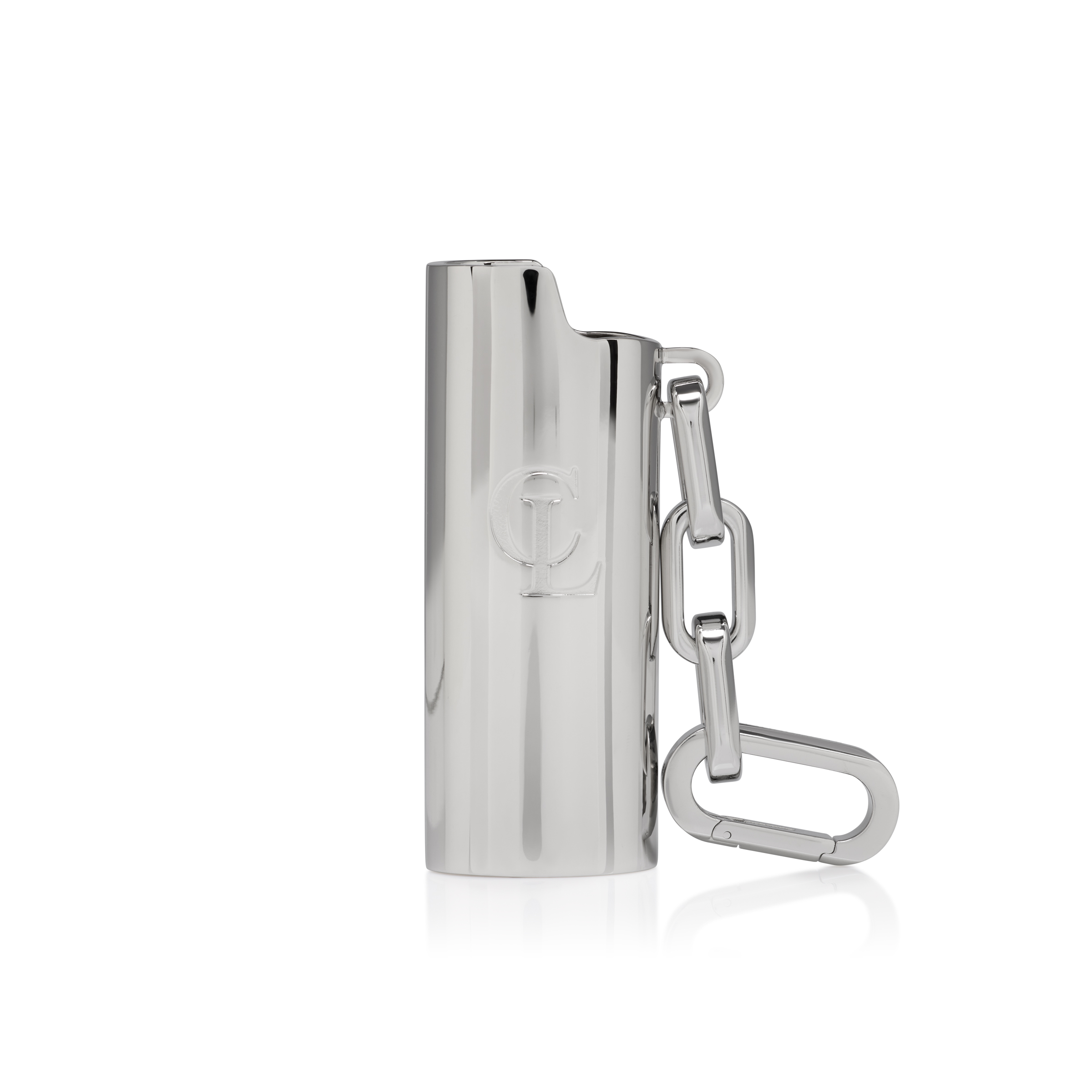 CL Lighter Case - Lighter case - Metal - Silver - Christian Louboutin ...
